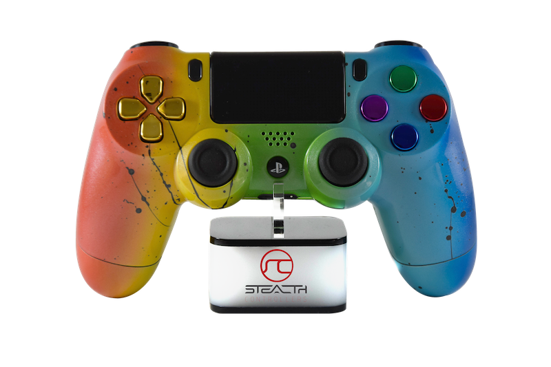 Manette PS4 personnalisée Orange Animal - Stealth-Gamer.com