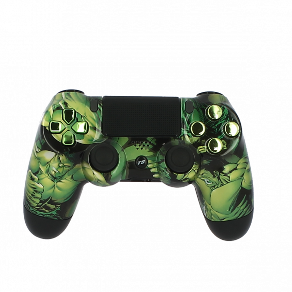 Manette PS4 personnalisée HULK- Stealth-Gamer.com