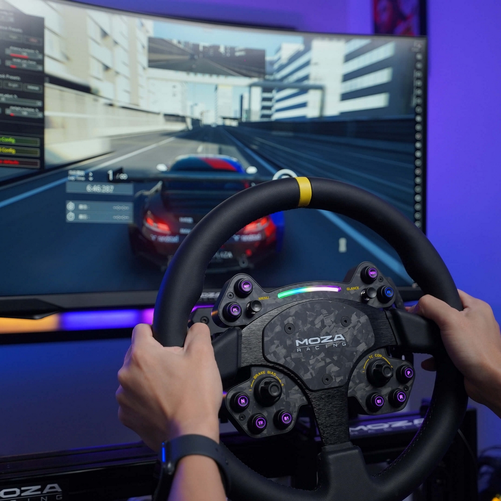 Bundle Moza R9 V2 et Volant RS V2 - Volant Direct Drive