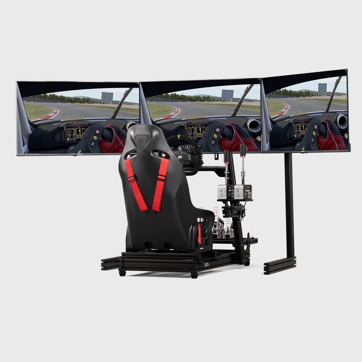 Next Level Racing ELITE Freestanding triple monitor stand, noir
