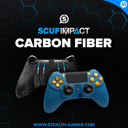 SCUF Impact PS4 Carbon Fiber Blue TGR - Acheter sur Stealth-Gamer.com