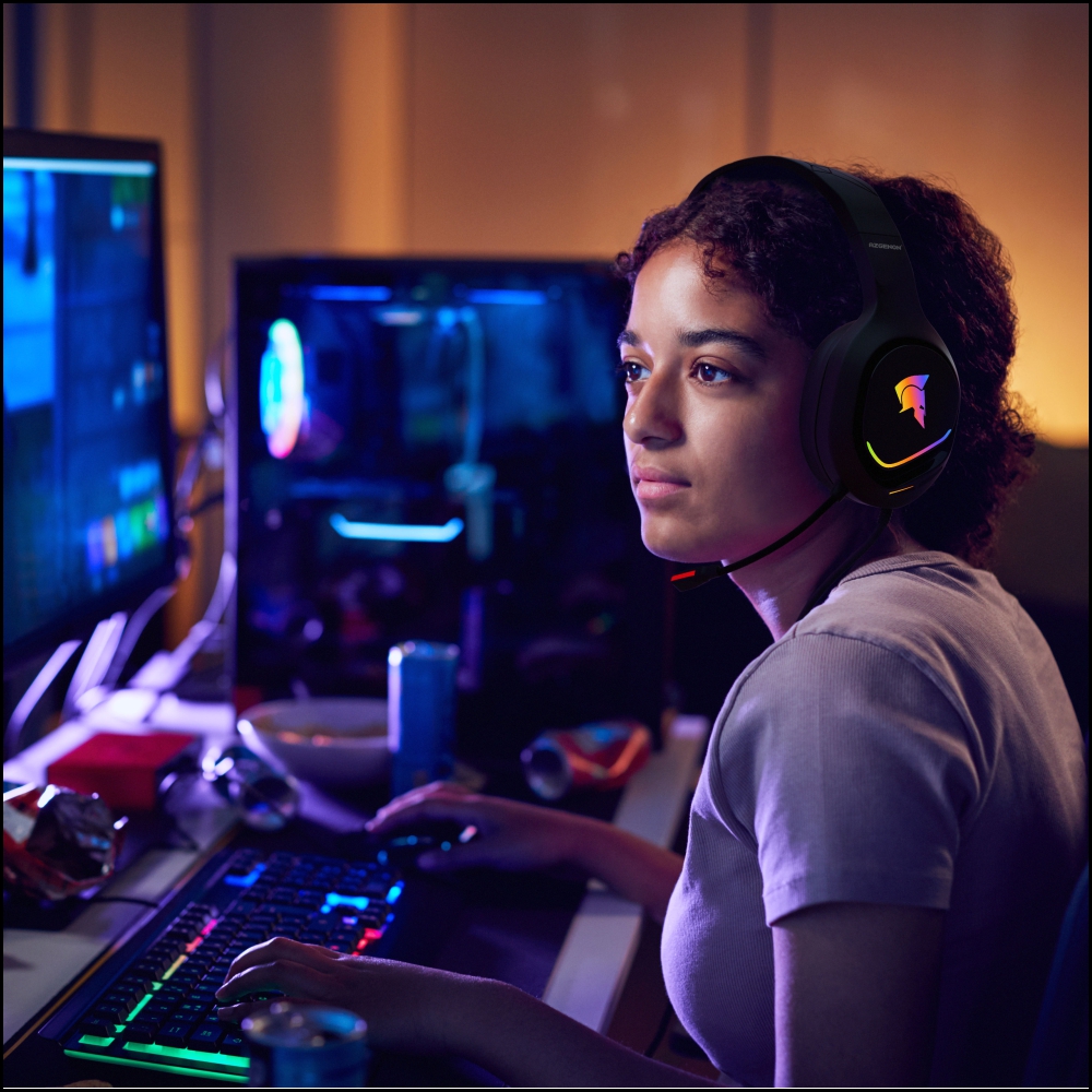 Azgenon AG-H300M - Casque Gamer RGB Multiplateformes