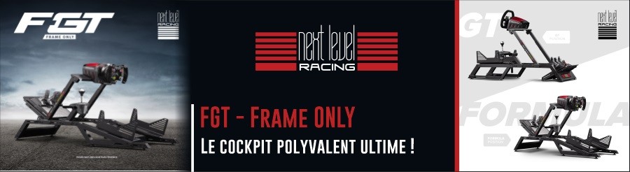 Next Level Racing - Cockpit de course FGT - Châssis seul