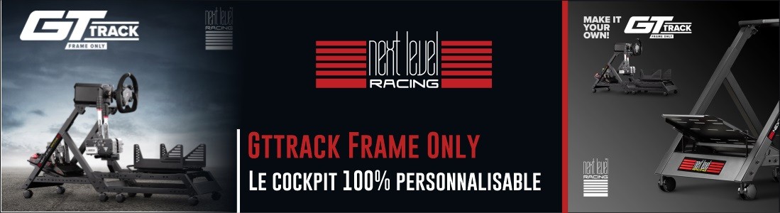 Next Level Racing - Cockpit de course GT Track - Châssis seul