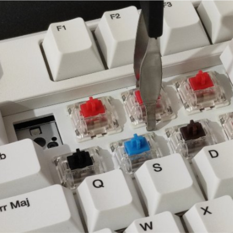 Designed by GG Berserker - Clavier TKL, Switches Brown Raccoon, noir